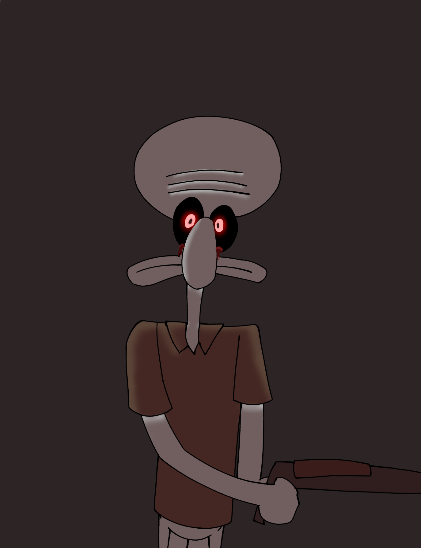 Red mist Squidward - ibisPaint