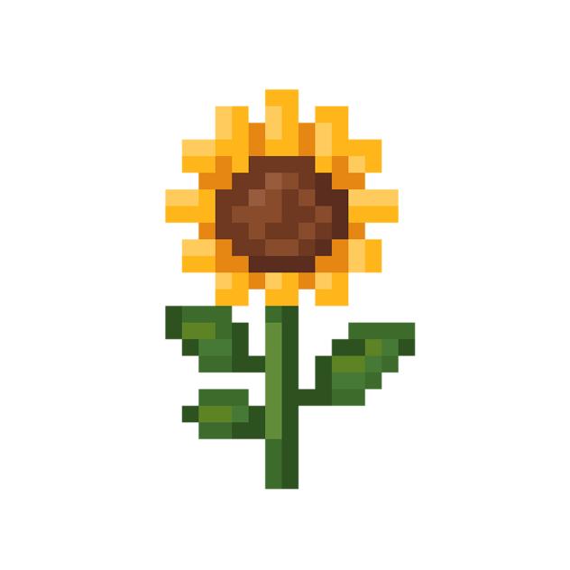 Sunflower (pixel) - ibisPaint