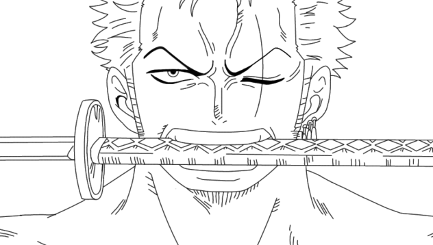 Zoro coloriage - ibisPaint