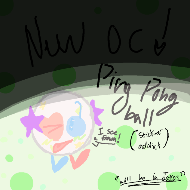 Ping pong ball! New oc - ibisPaint