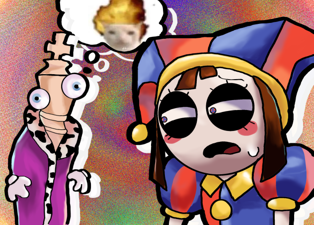 pomni and kinger - ibisPaint