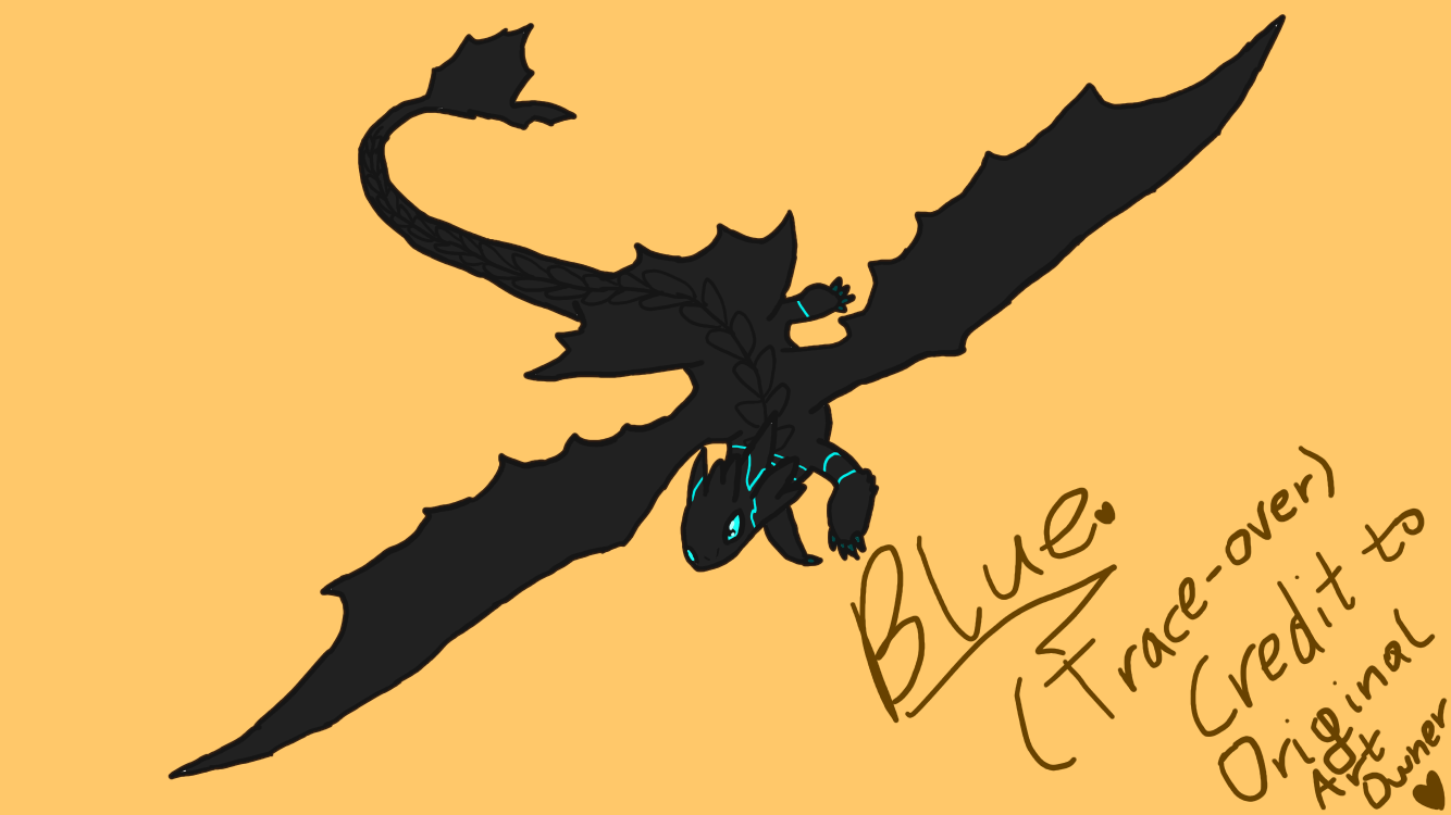 Blue (How To Train Your Dragon OC) - ibisPaint