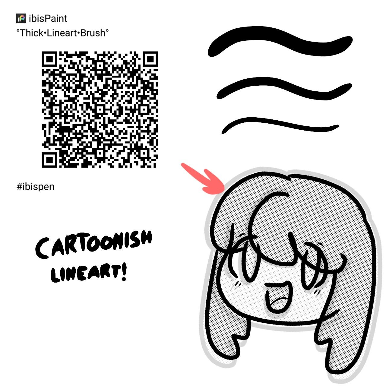 Thick lineart brush - ibisPaint