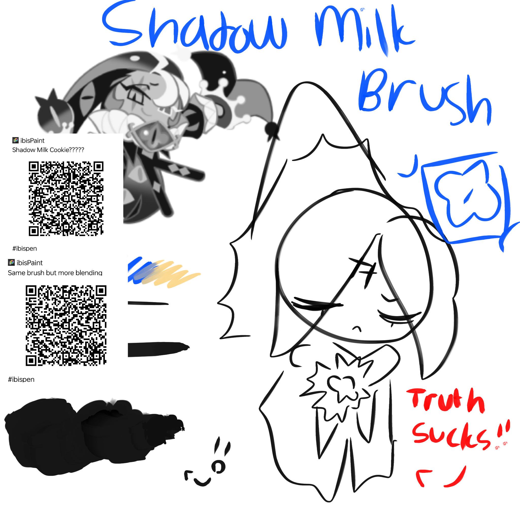 shadow milk cookie brush - ibisPaint
