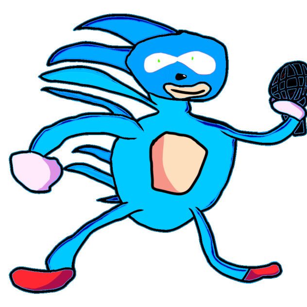 SANIC BUT IS NOT EXEEEEEEEE!!!!! - ibisPaint