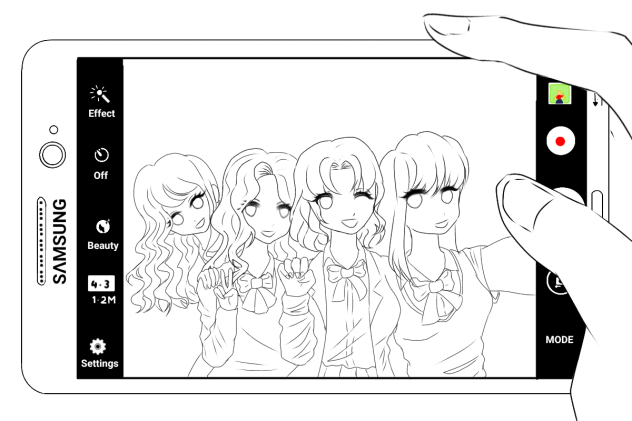 Selfie! Lineart - ibisPaint