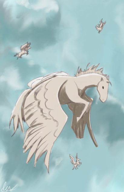 Flying Horses - ibisPaint