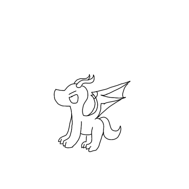 Dragon Flying - ibisPaint