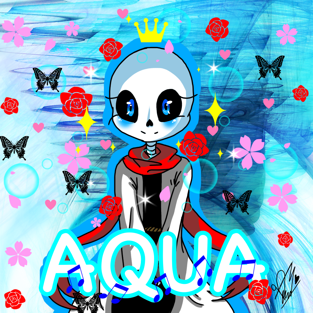 Aqua! Sans (Speedpaint) - ibisPaint
