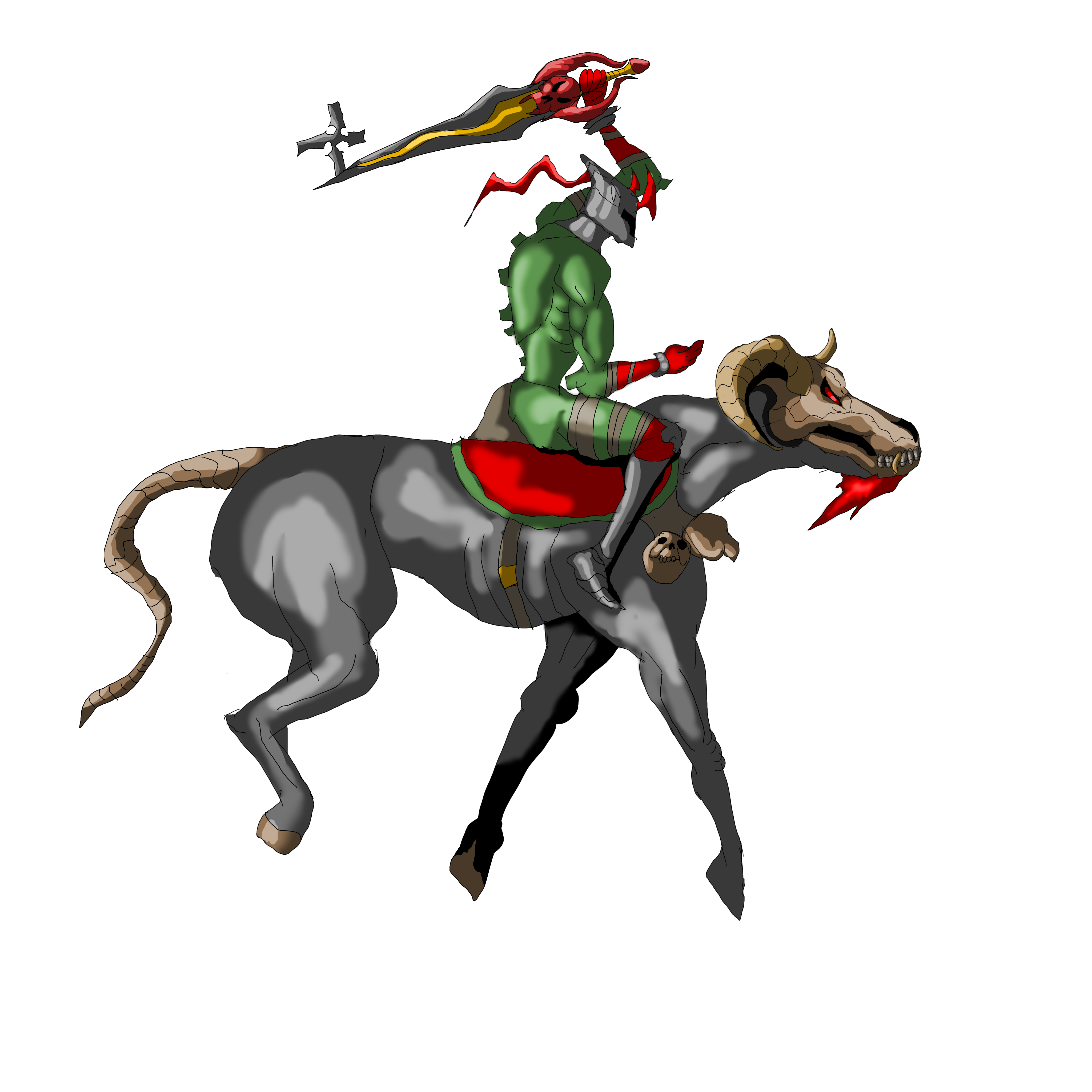 lich Knight riding - ibisPaint