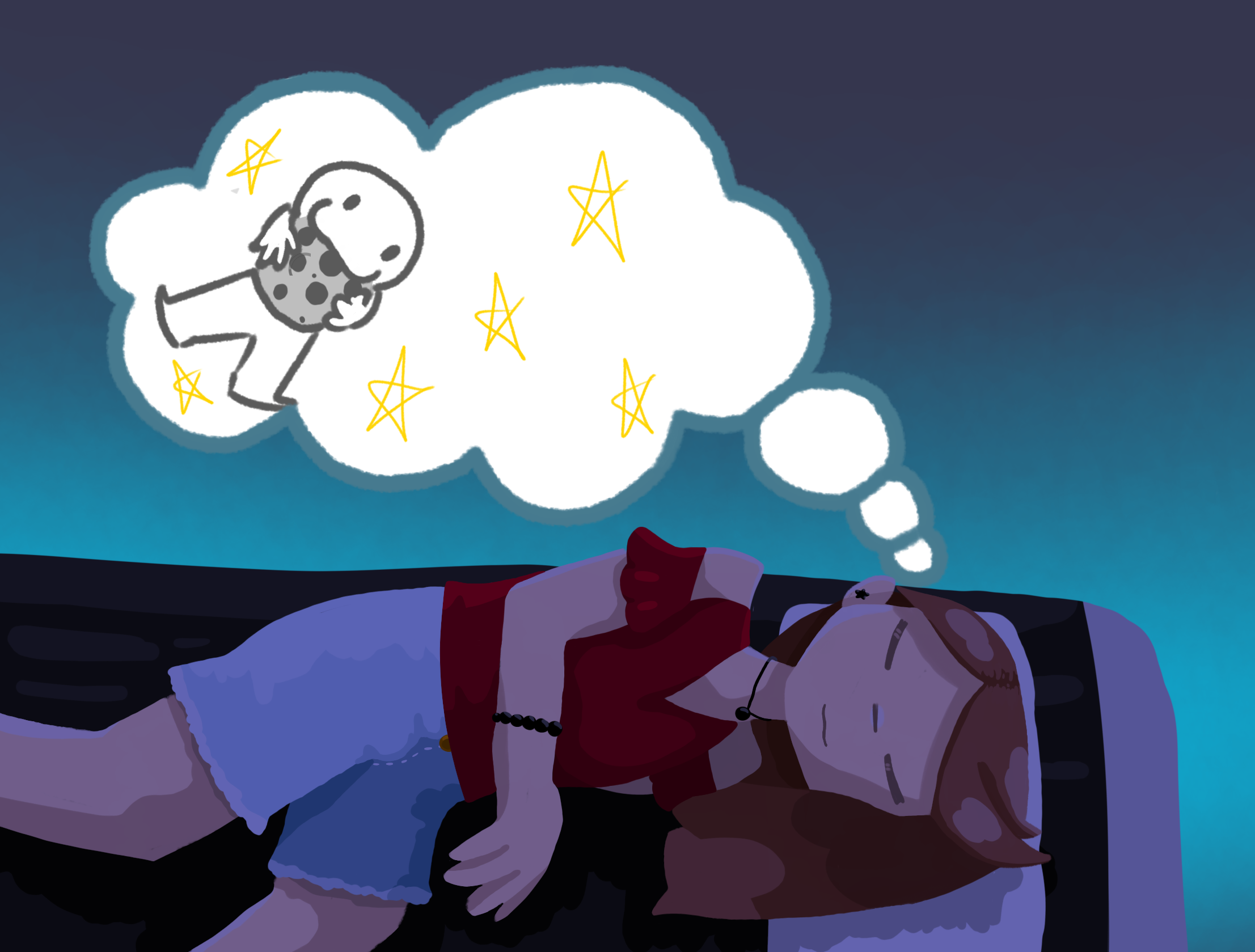 do you ever feel like eating the moon - ibisPaint