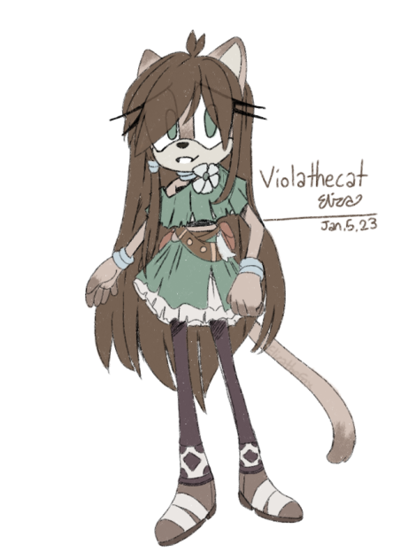 Viola the cat - ibisPaint