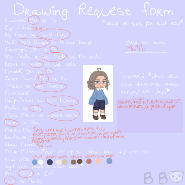 Drawing Request Form - ibisPaint