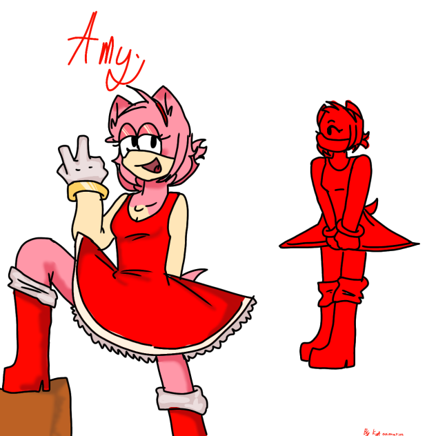 Amy rose art - ibisPaint