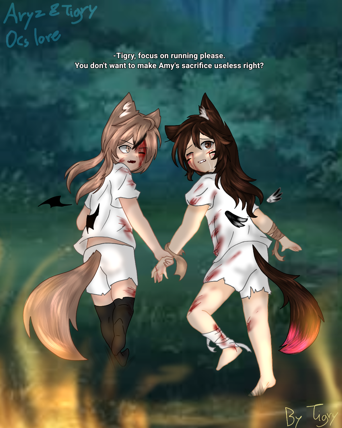 Tigry and Aryz lore - ibisPaint