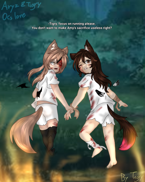 Tigry and Aryz lore - ibisPaint