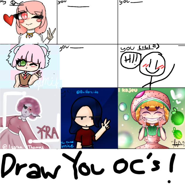 Drawing ocs collabs - ibisPaint