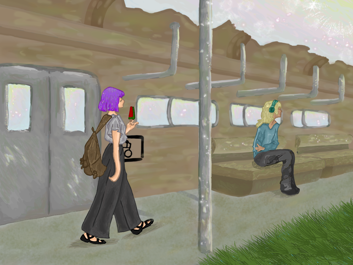 Train station - ibisPaint