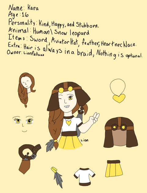 Kara Reference Sheet - ibisPaint