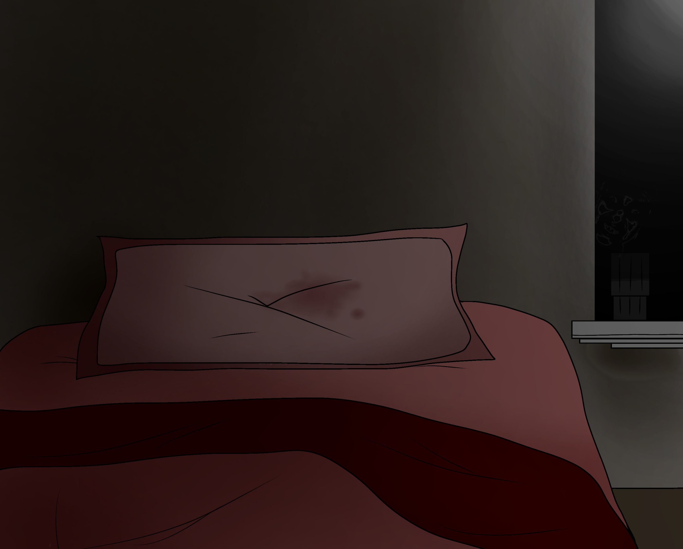 My pillow holds my tears - ibisPaint