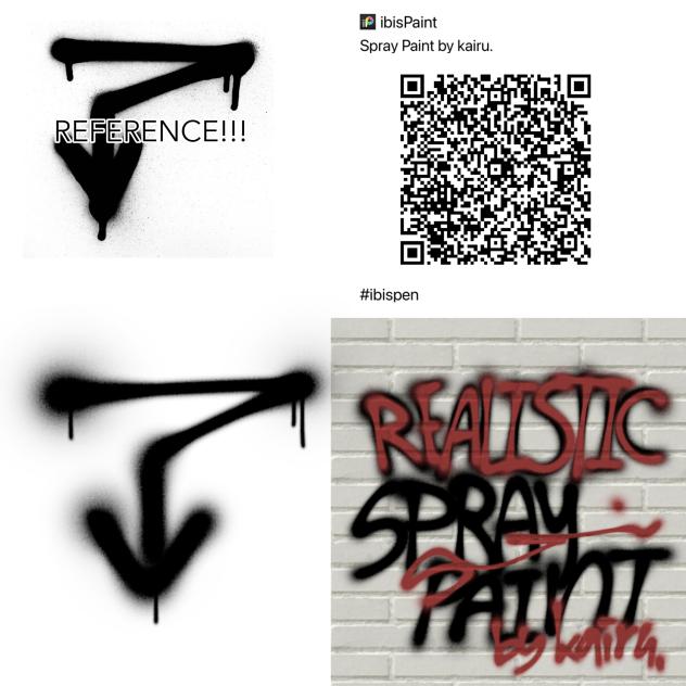 Spray paint I made - ibisPaint