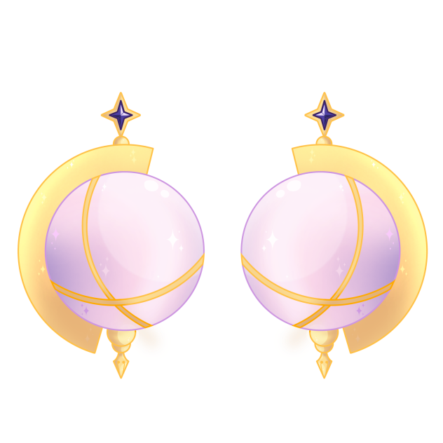 crystal sphere earrings - ibisPaint