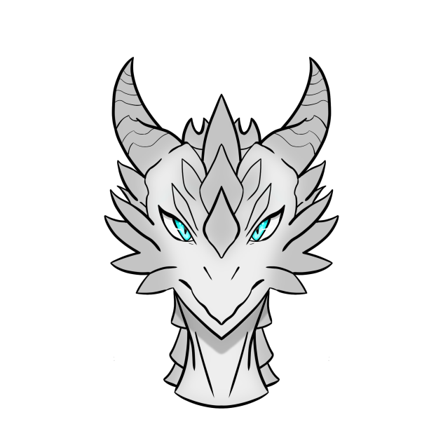 dragón gris - ibisPaint