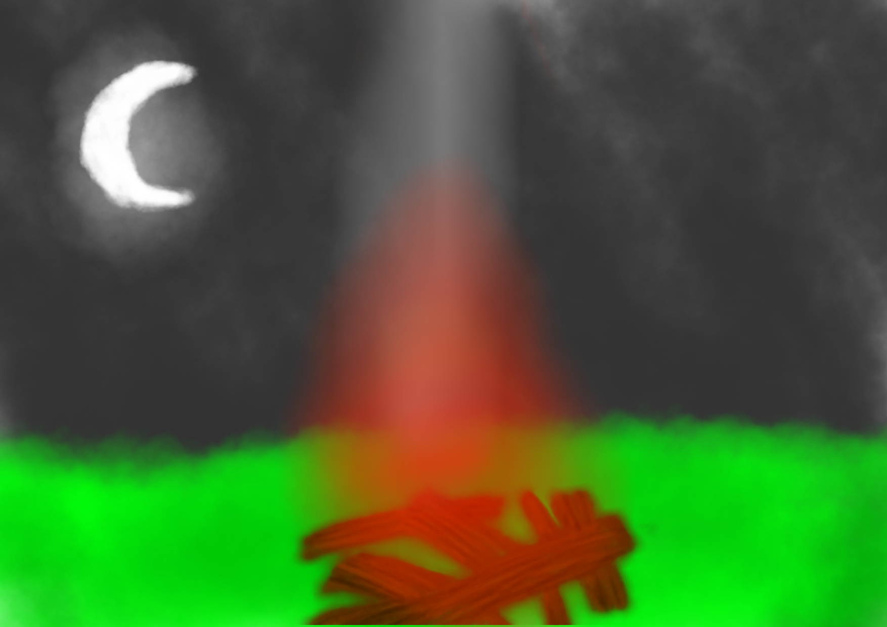 camp fire - ibisPaint