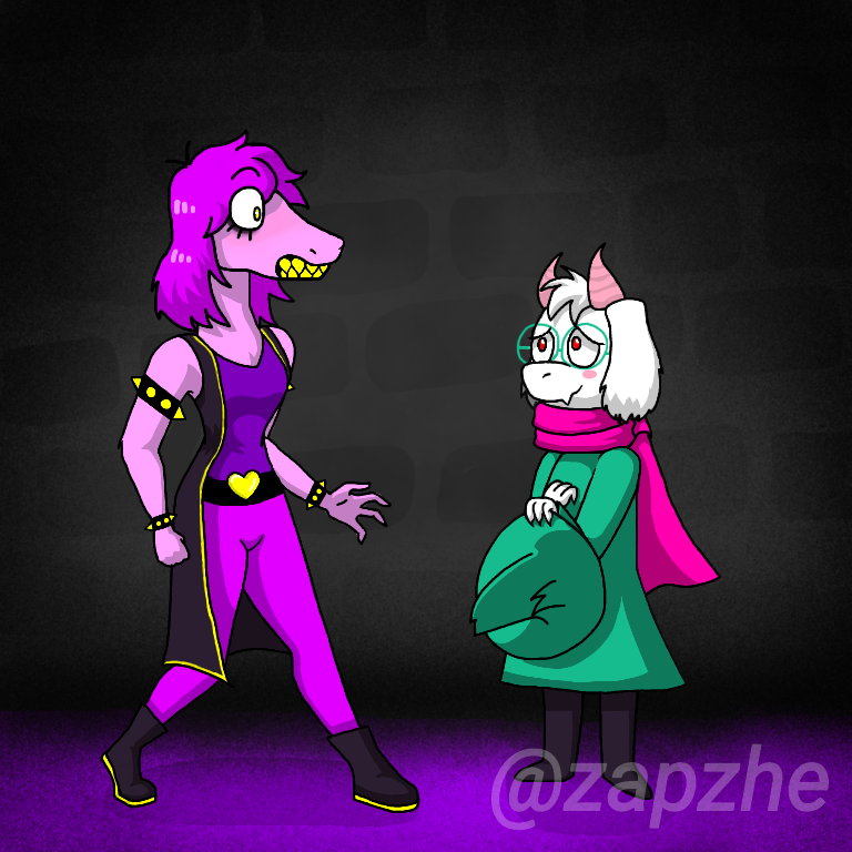 Susie and Ralsei deltarune - ibisPaint
