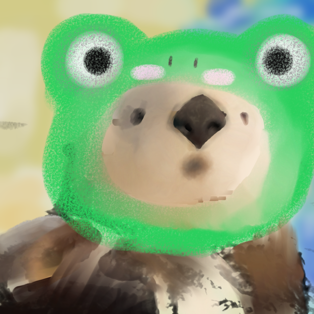 Otter with froggo hat - ibisPaint
