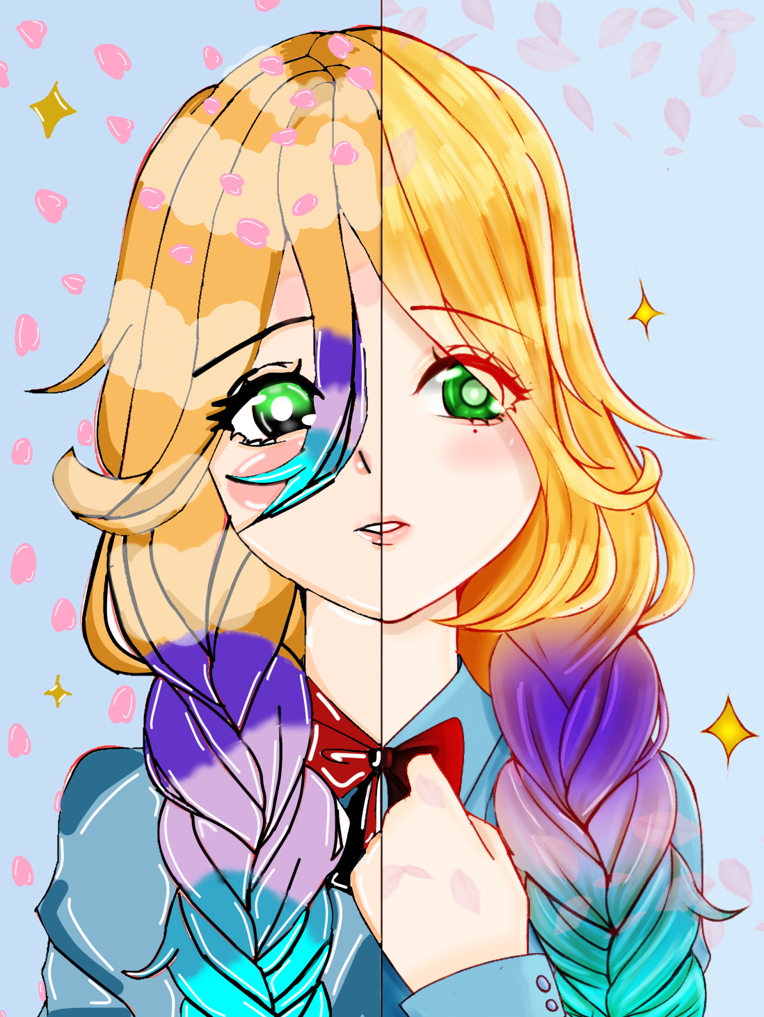 Sad-ish girl collab - ibisPaint