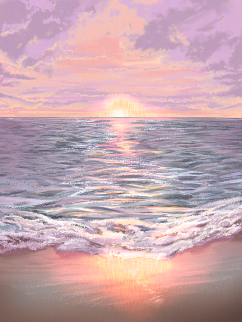 Strawberry sunset - ibisPaint