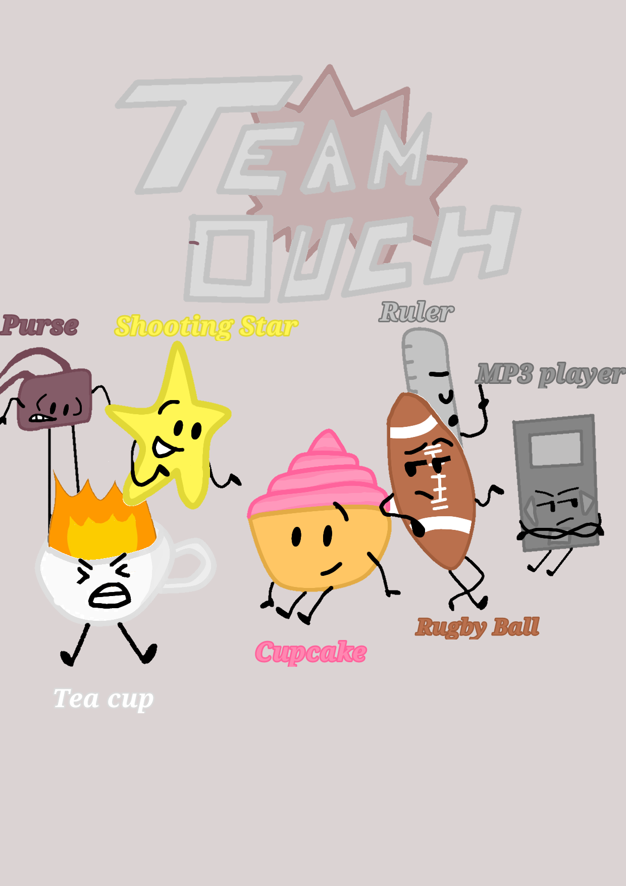 💥 Bfdi Team Ouch (my OCs)💥 - ibisPaint