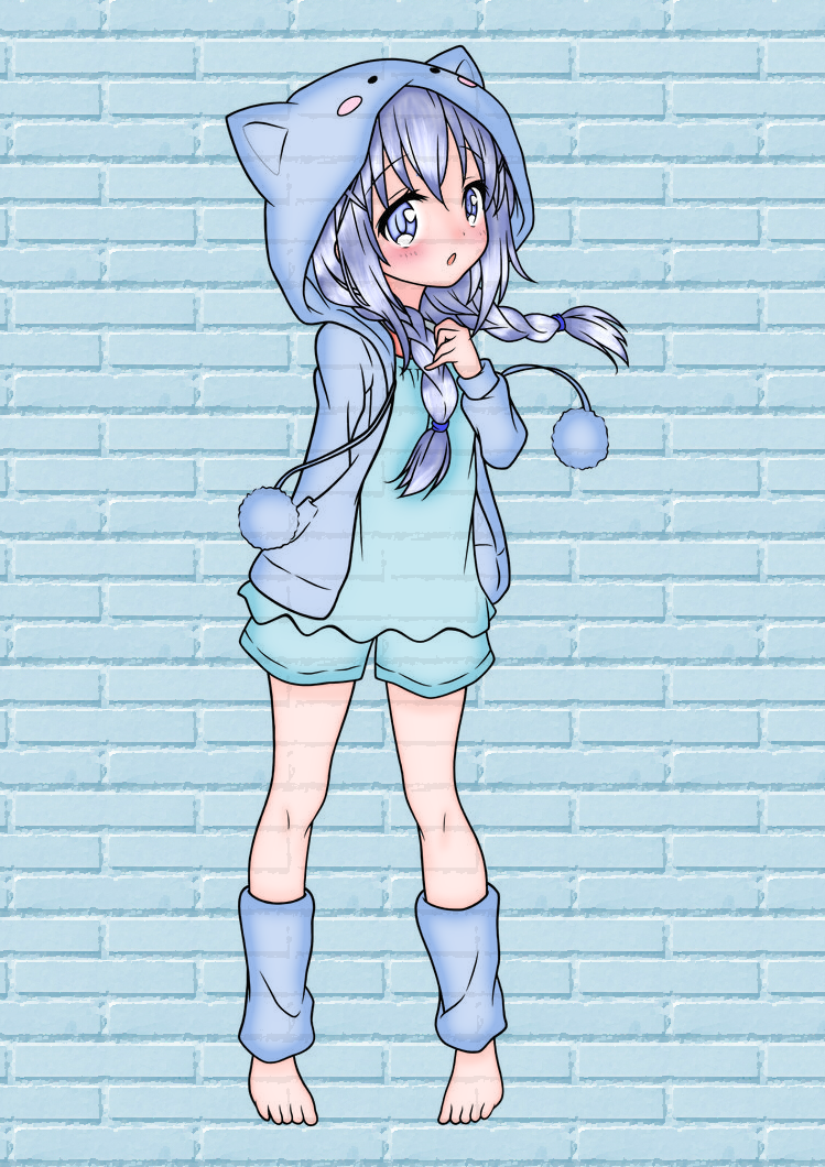 Drawing on the bricks - ibisPaint