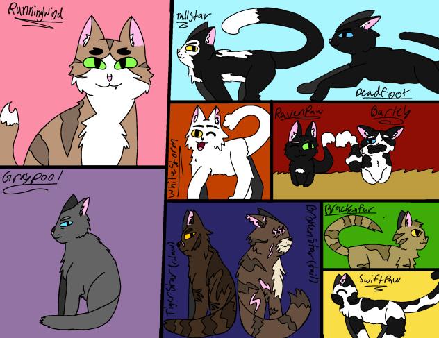 WARRIOR CATS CRUSHES - ibisPaint
