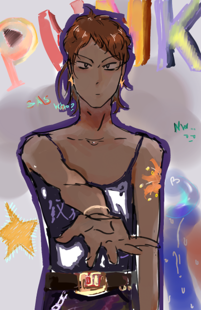 bro,u punk,huh - ibisPaint