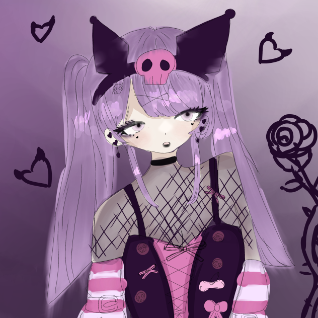 Kuromi x mystical grape - ibisPaint