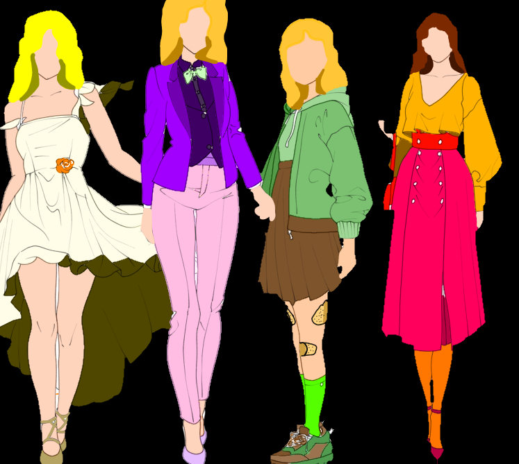 Scooby-doo team but females - ibisPaint