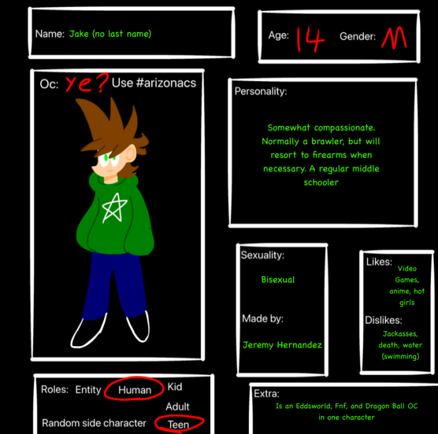 Jake ref sheet for #arizonacs - ibisPaint