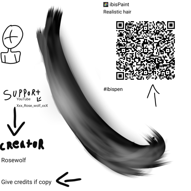 realistic hair pen - ibisPaint