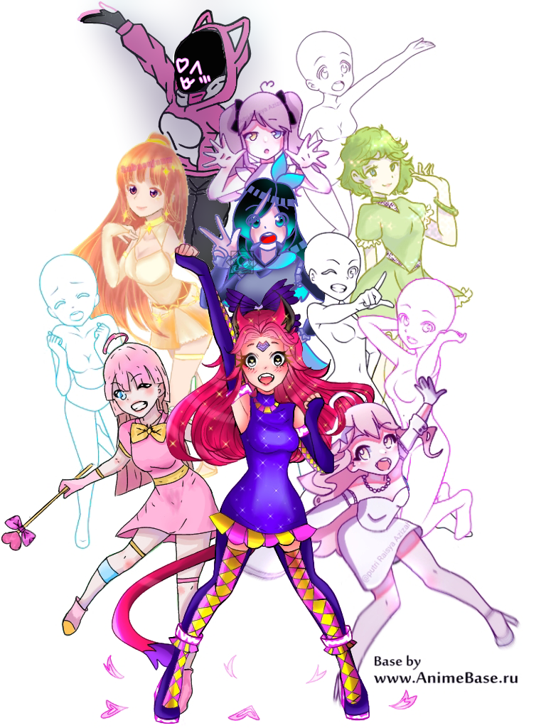 Female superhero collab - ibisPaint