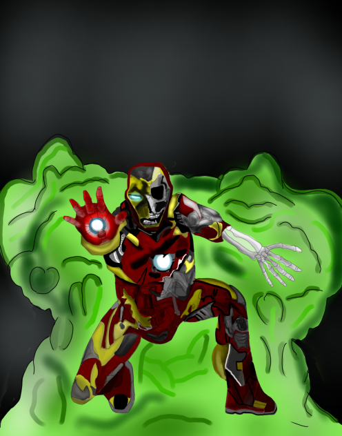 Iron man zombie - ibisPaint