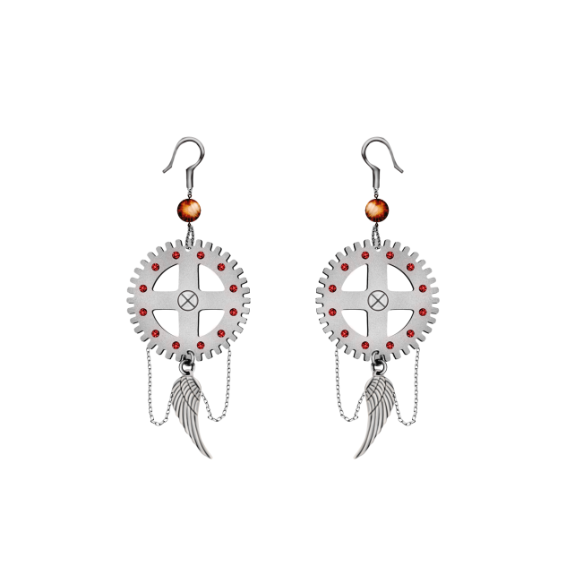 steampunk earrings3 - ibisPaint
