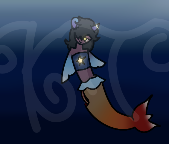 vix as a mermaid - ibisPaint