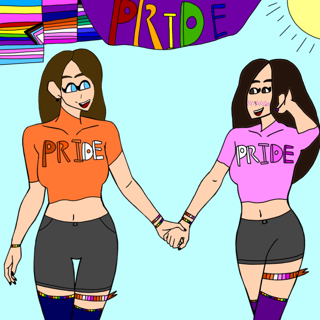 Two lesbians - ibisPaint