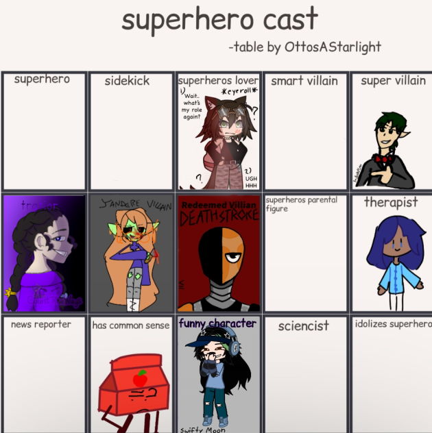 Superhero Cast Collab - ibisPaint