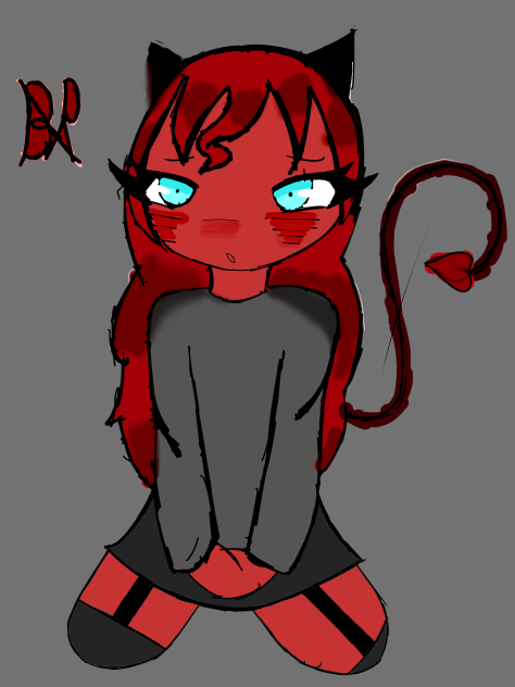 Uhhh Demon alien Leon girly - ibisPaint