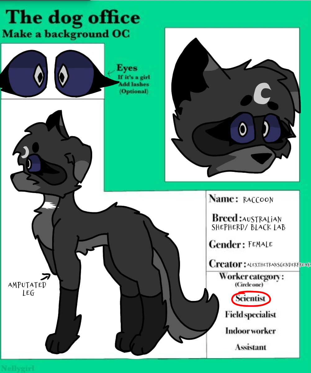 the dog office bg character - ibisPaint