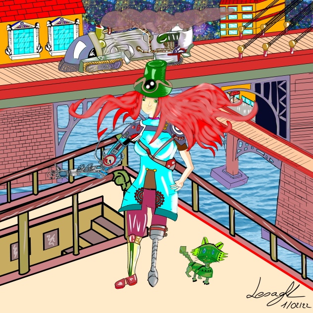 Steampunk Victoria - ibisPaint