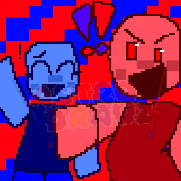 Red and Blue (Block Tales) - ibisPaint
